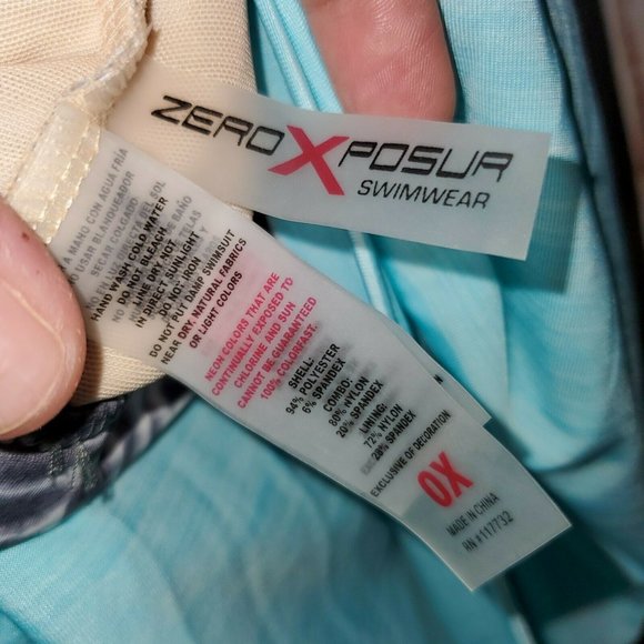 ZeroXposur | Swim | Zeroxposur Nwt 2fer Blouson Swimsuit Top X 4w ...